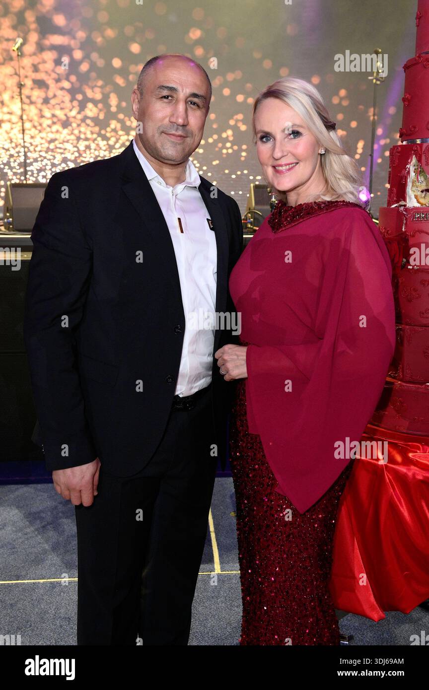 Arthur Abraham und Anja Petzold beim Presseball Berlin 2026 im JW ...