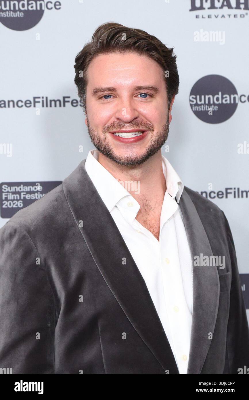 Ut. 24th Jan, 2026. James Pedersen (Screenwriter) at arrivals for THE GALLERIST Premiere at the ...