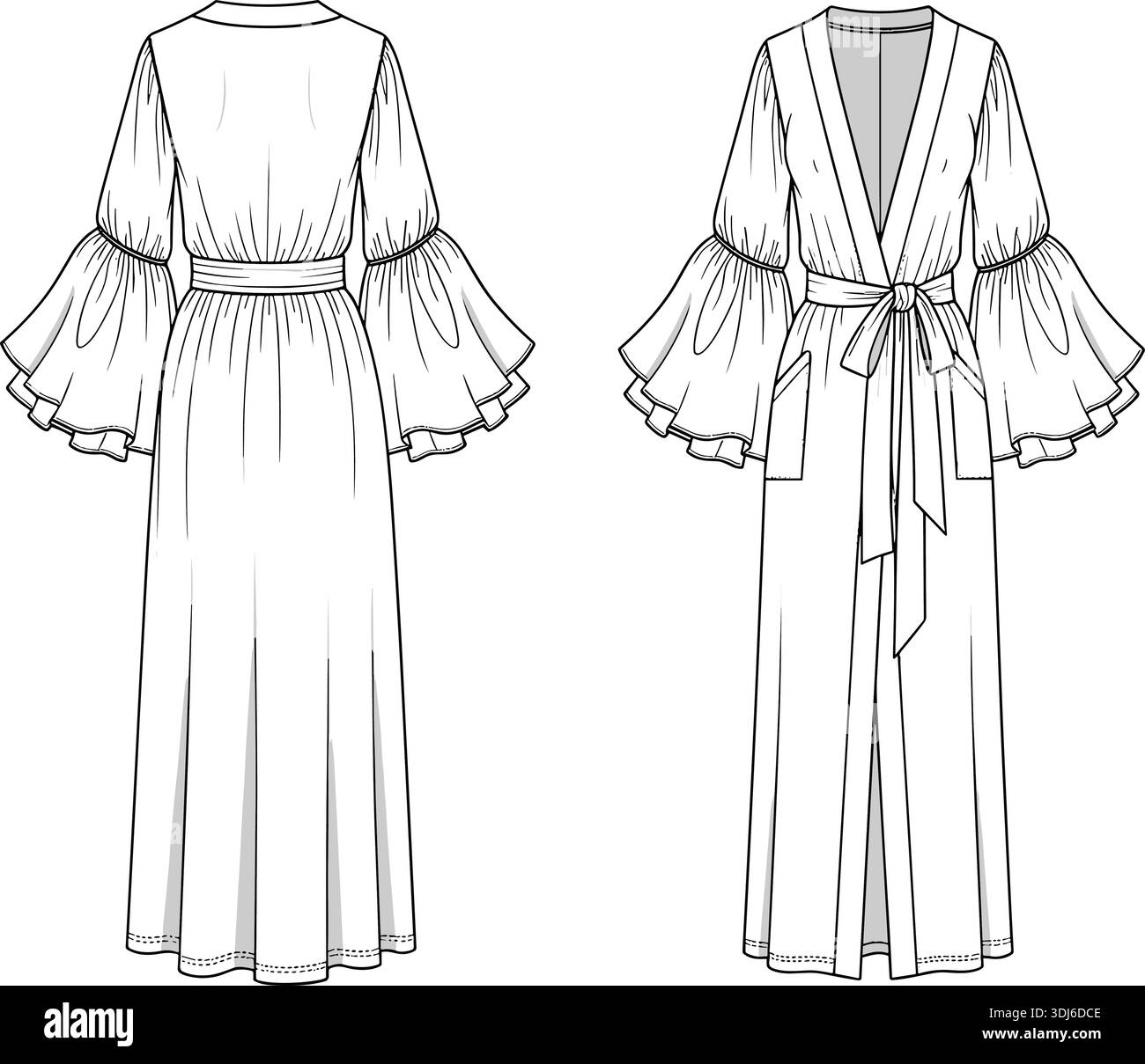 Sleepwear design sketch Stock Vector Images - Alamy