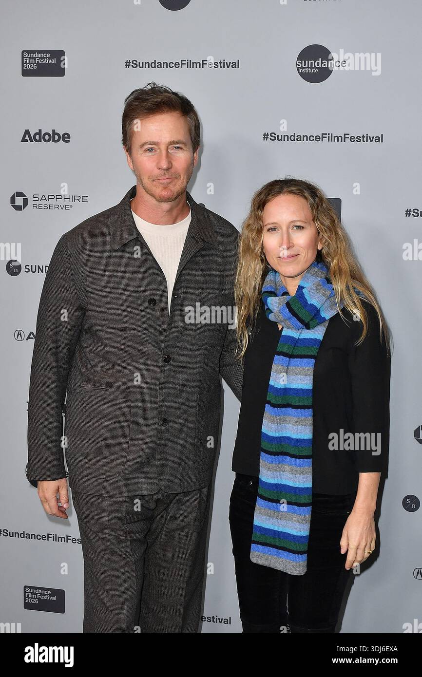Edward Norton and Shauna Robertson attend "The Invite" Premiere during ...