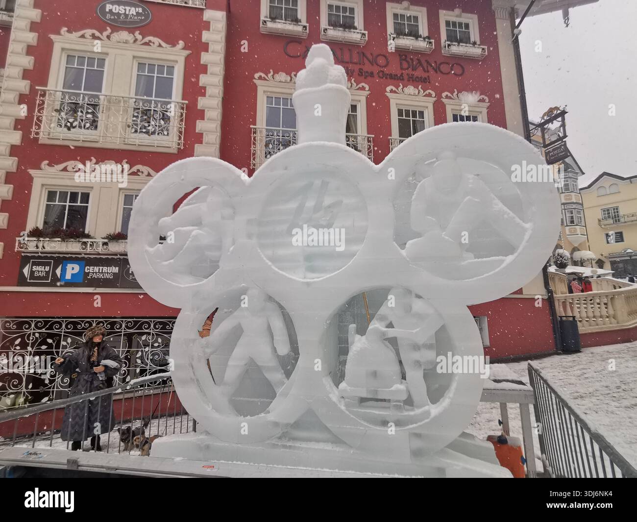 St ulrich main street in snow hi-res stock photography and images - Alamy