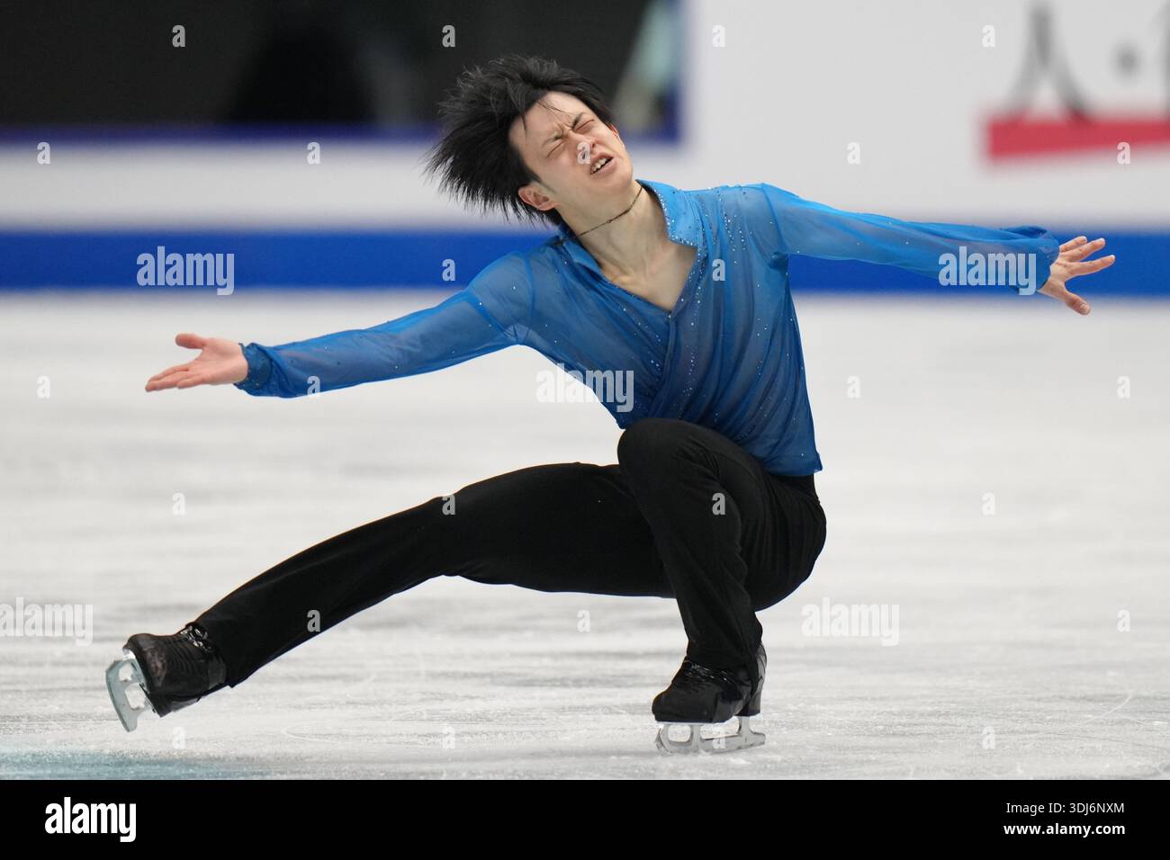 Sota Yamamoto of Japan competes in the men's free skating of the ISU ...