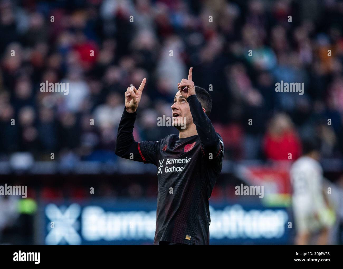 Leverkusen, Bayarena, 24.01.2026: Lucas Vazquez of Leverkusen ...