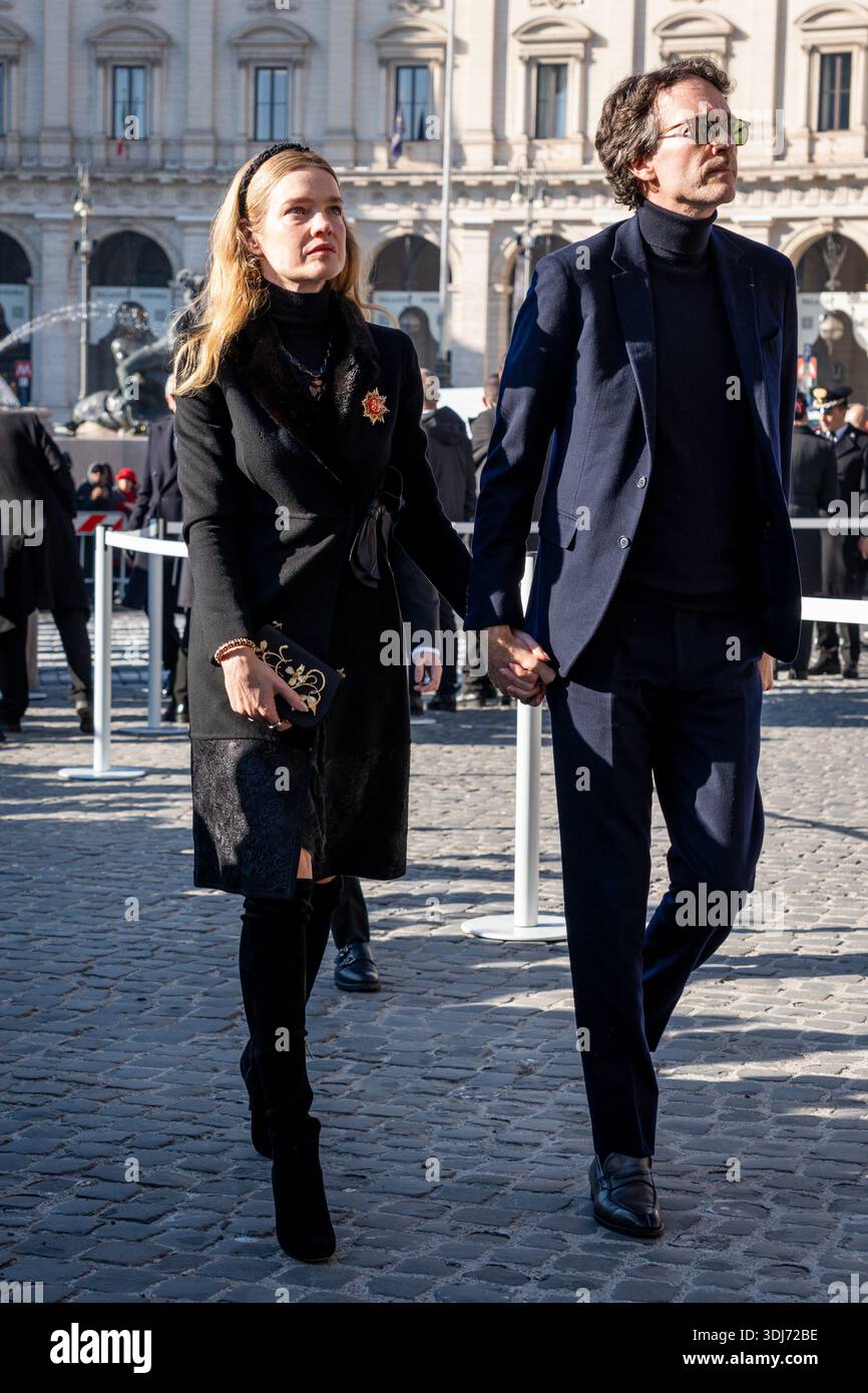 Rome, Italy. 23rd Jan, 2026. Natalia Vodianova and Antoine Arnault are ...