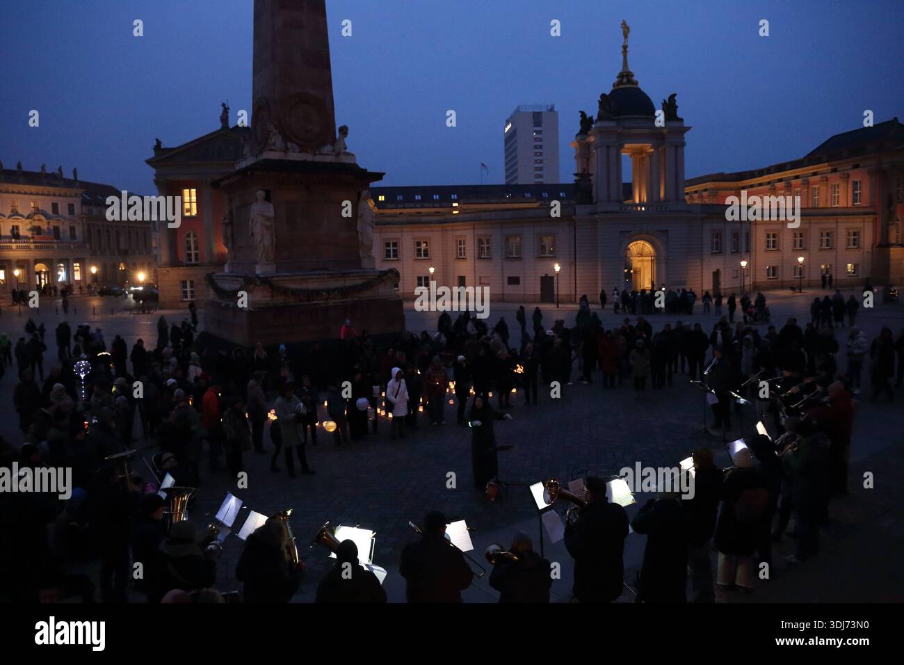 Lichterfest auf dem Alten Markt in Potsdam, 24. Januar 2026 ...