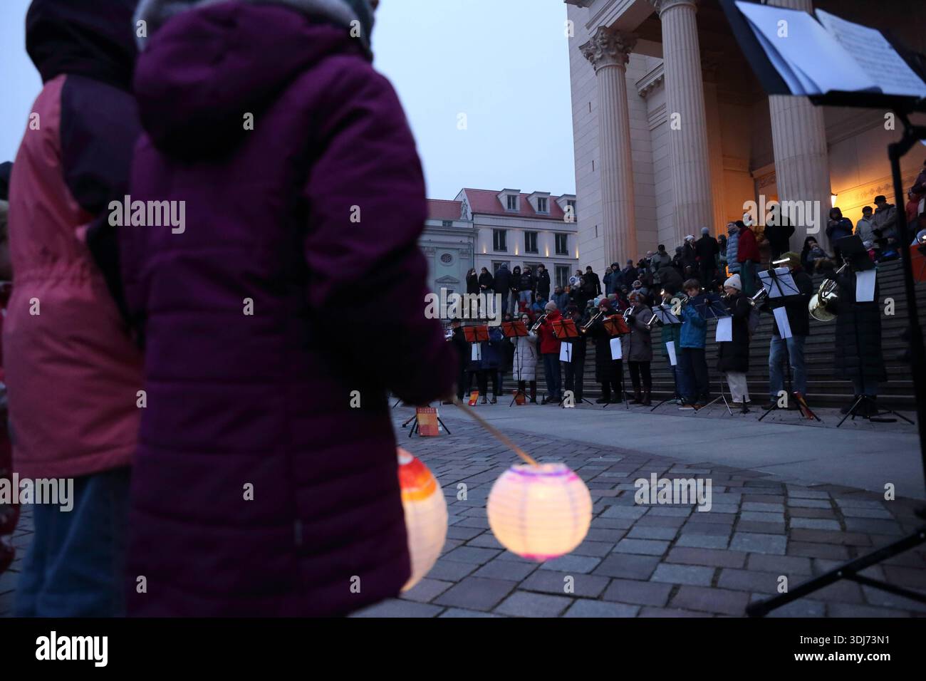 Lichterfest auf dem Alten Markt in Potsdam, 24. Januar 2026 ...