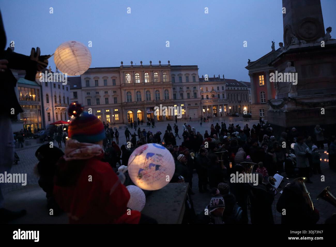 Lichterfest auf dem Alten Markt in Potsdam, 24. Januar 2026 ...