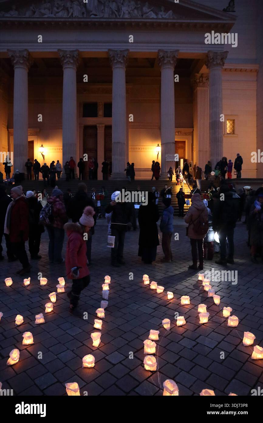 Lichterfest auf dem Alten Markt in Potsdam, 24. Januar 2026 ...