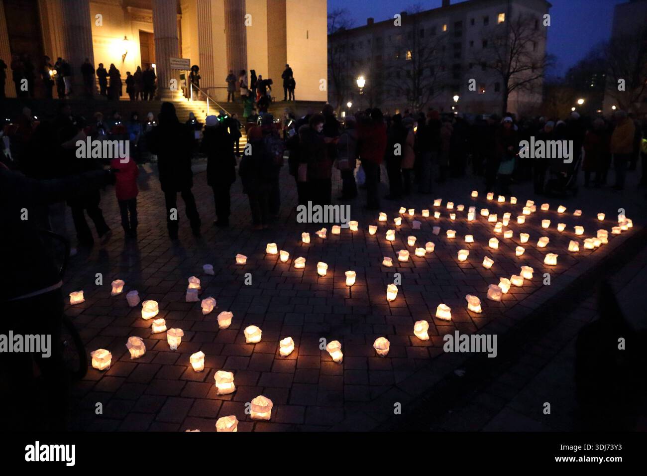 Lichterfest auf dem Alten Markt in Potsdam, 24. Januar 2026 ...