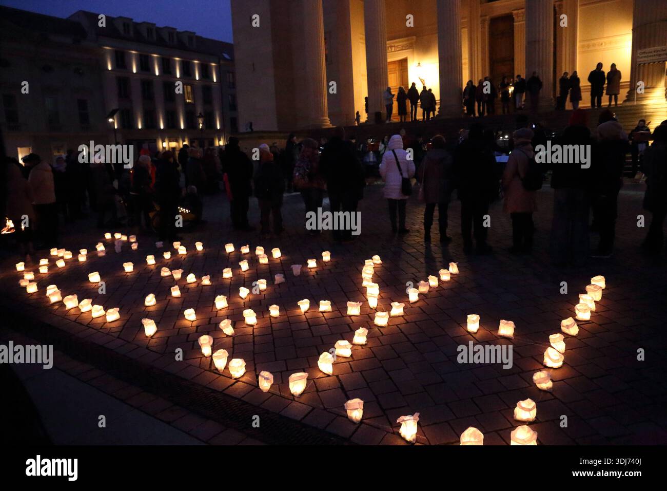 Lichterfest auf dem Alten Markt in Potsdam, 24. Januar 2026 ...