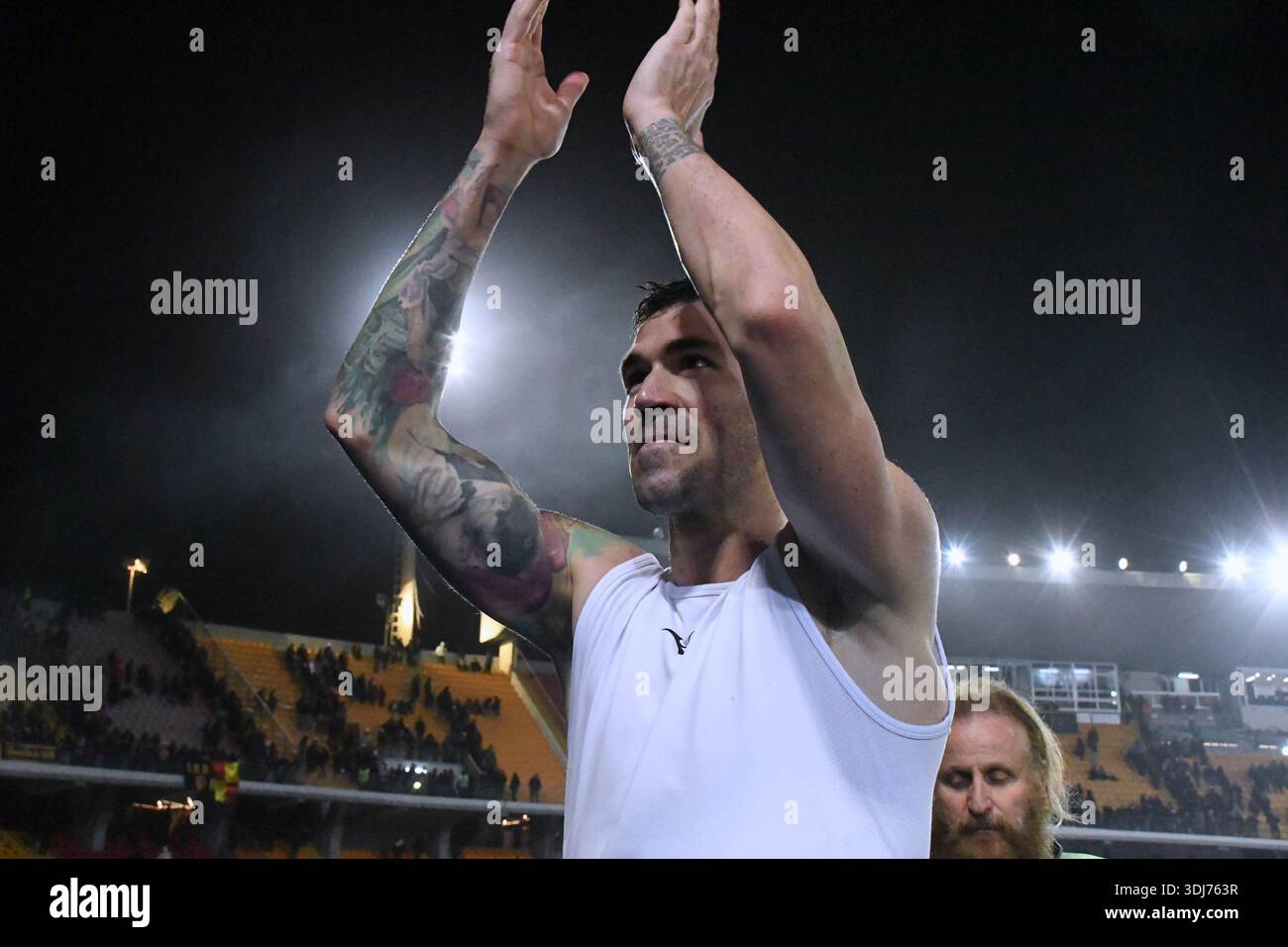 Lecce, Italy. 24th Jan, 2026. Alessio Romagnoli (SS Lazio) after the ...