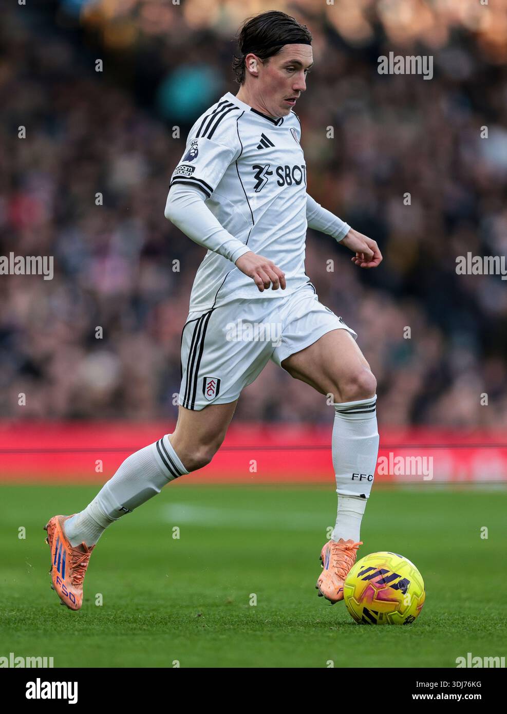 Fulham's Harry Wilson during the Premier League match at Craven Cottage ...