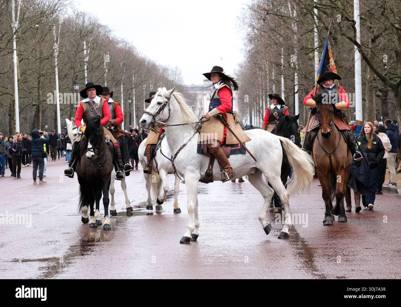 The Mall, London, UK. 25th Jan 2026. Members of The King's Army ...