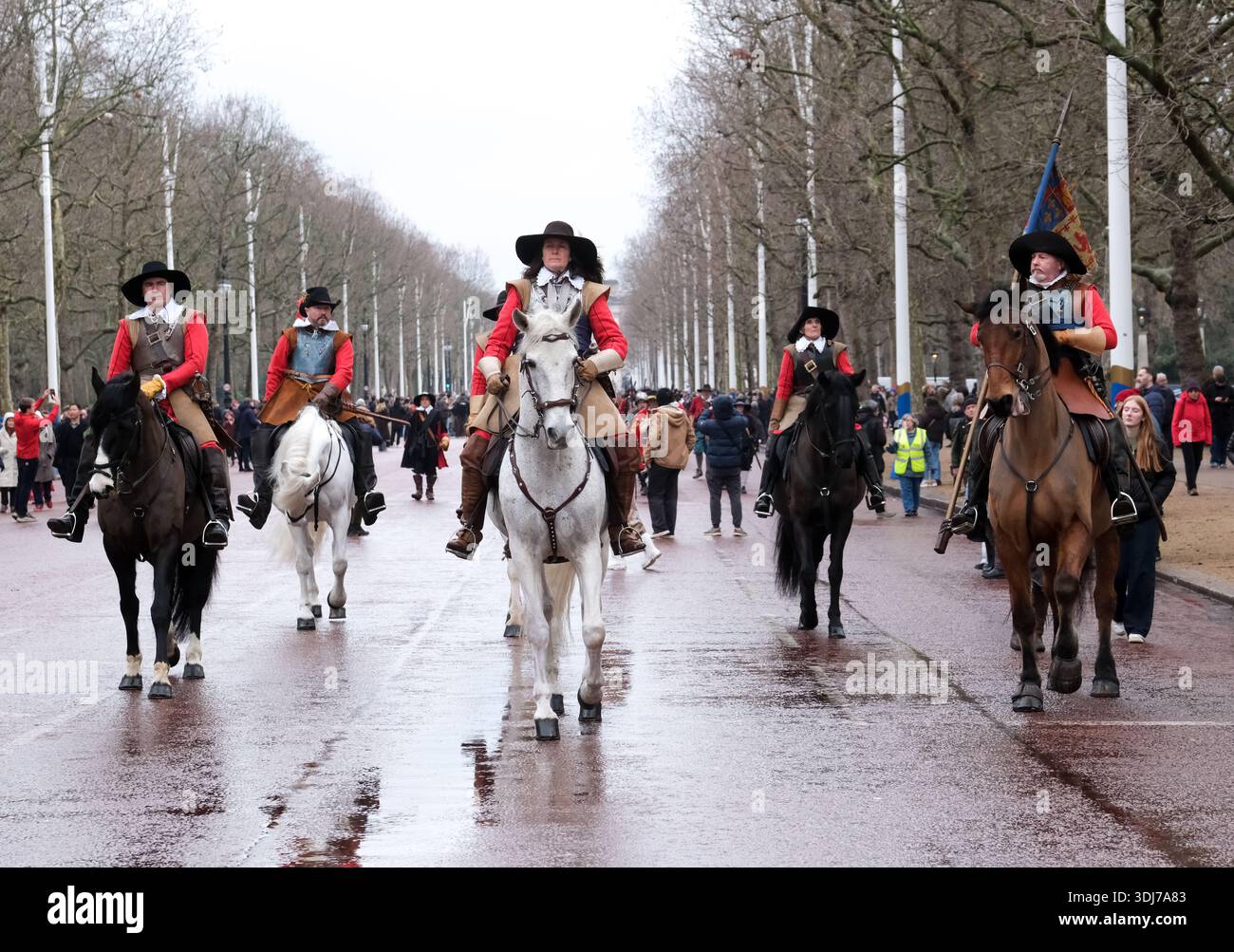 The Mall, London, UK. 25th Jan 2026. Members of The King's Army ...