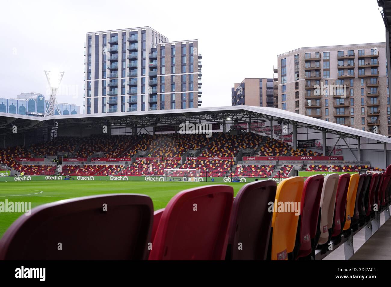 A general view inside the Gtech Community Stadium, London, ahead of ...