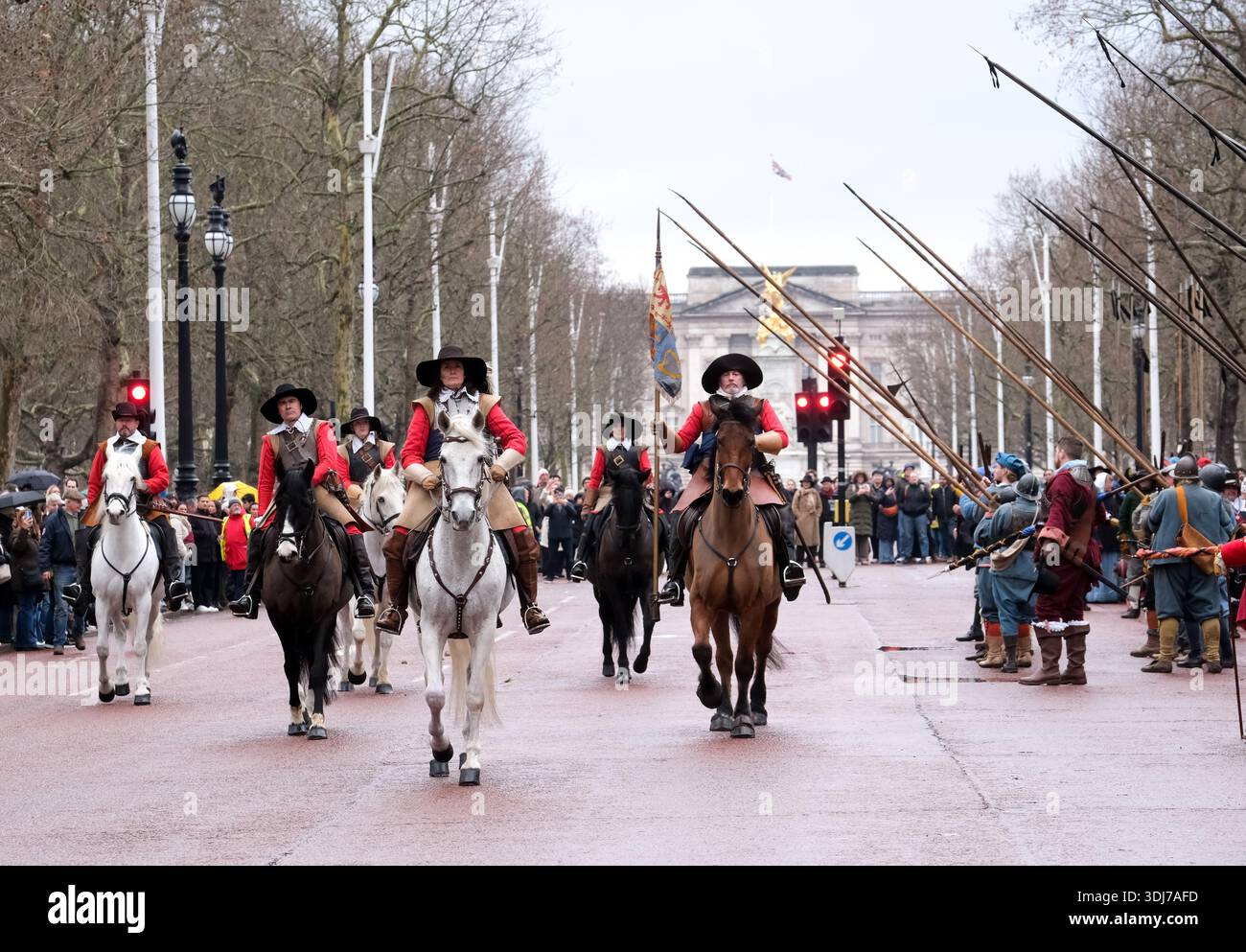 The Mall, London, UK. 25th Jan 2026. Members of The King's Army ...