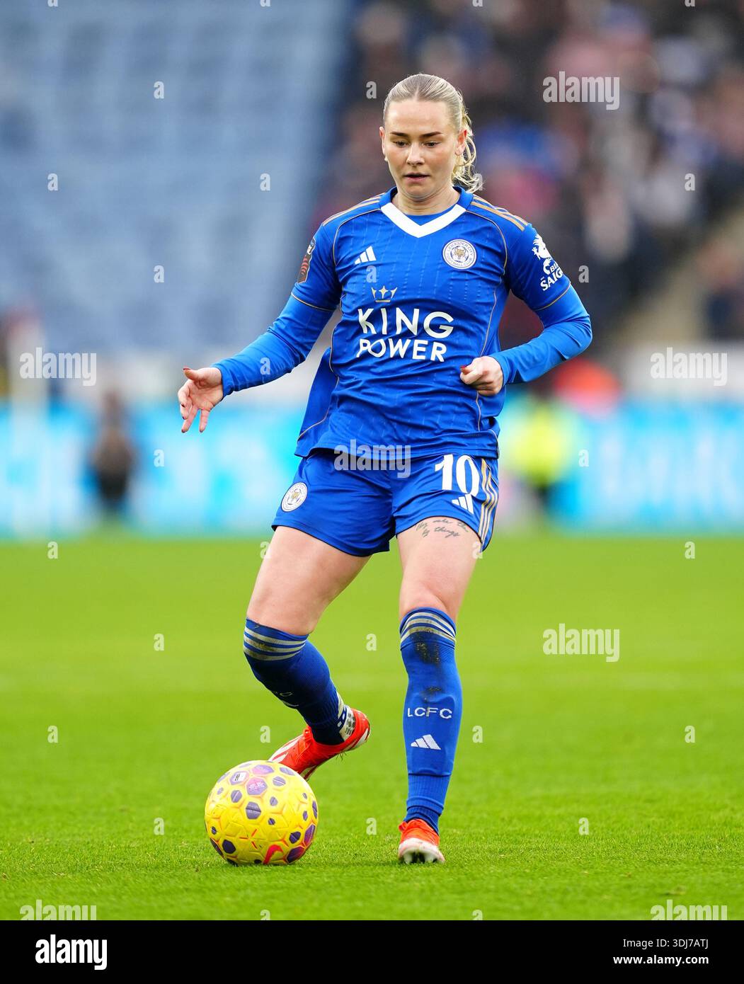 Leicester City's Emma Jansson during the Barclays Women's Super League ...