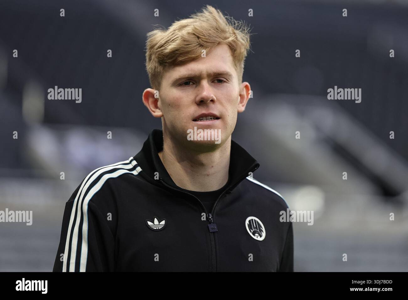 Lewis Hall of Newcastle Untied arrives during the Premier League match ...