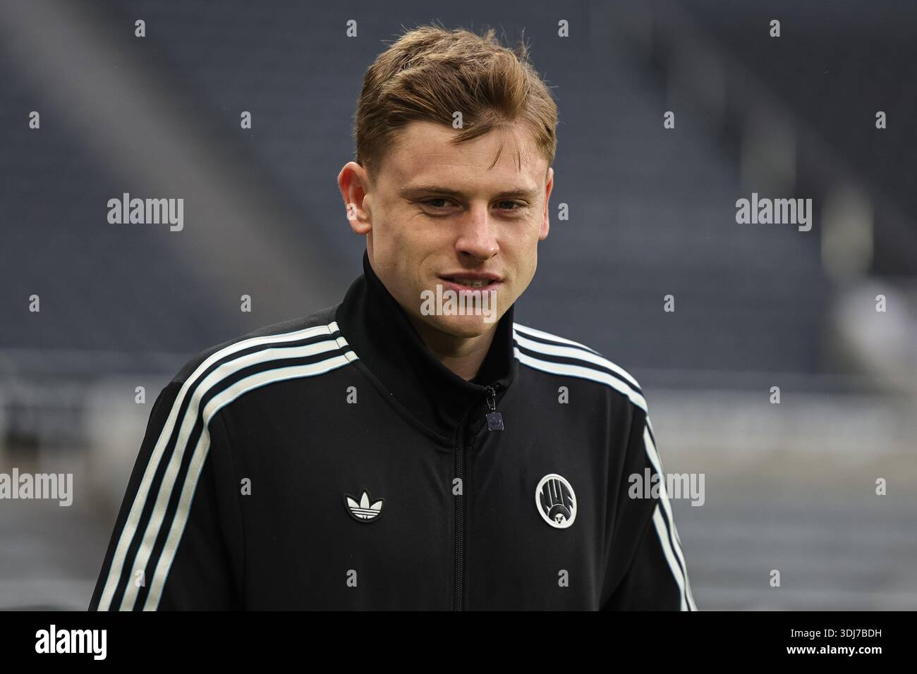 Harvey Barnes of Newcastle Untied arrives during the Premier League ...