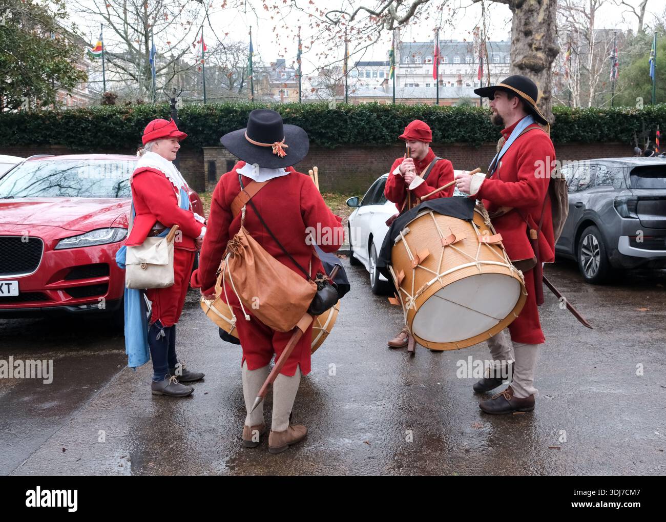 The Mall, London, UK. 25th Jan 2026. Members of The King's Army ...