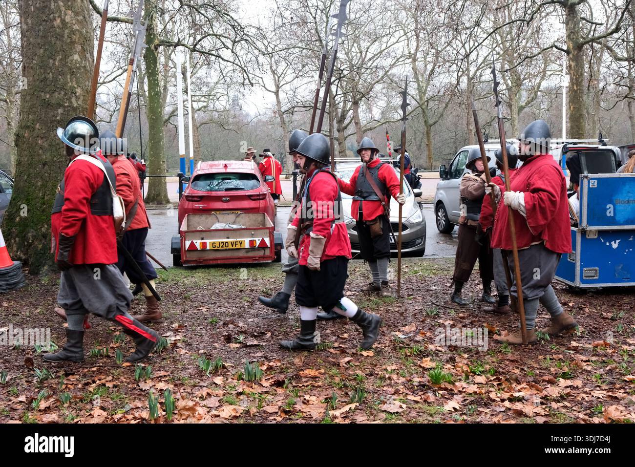 The Mall, London, UK. 25th Jan 2026. Members of The King's Army ...