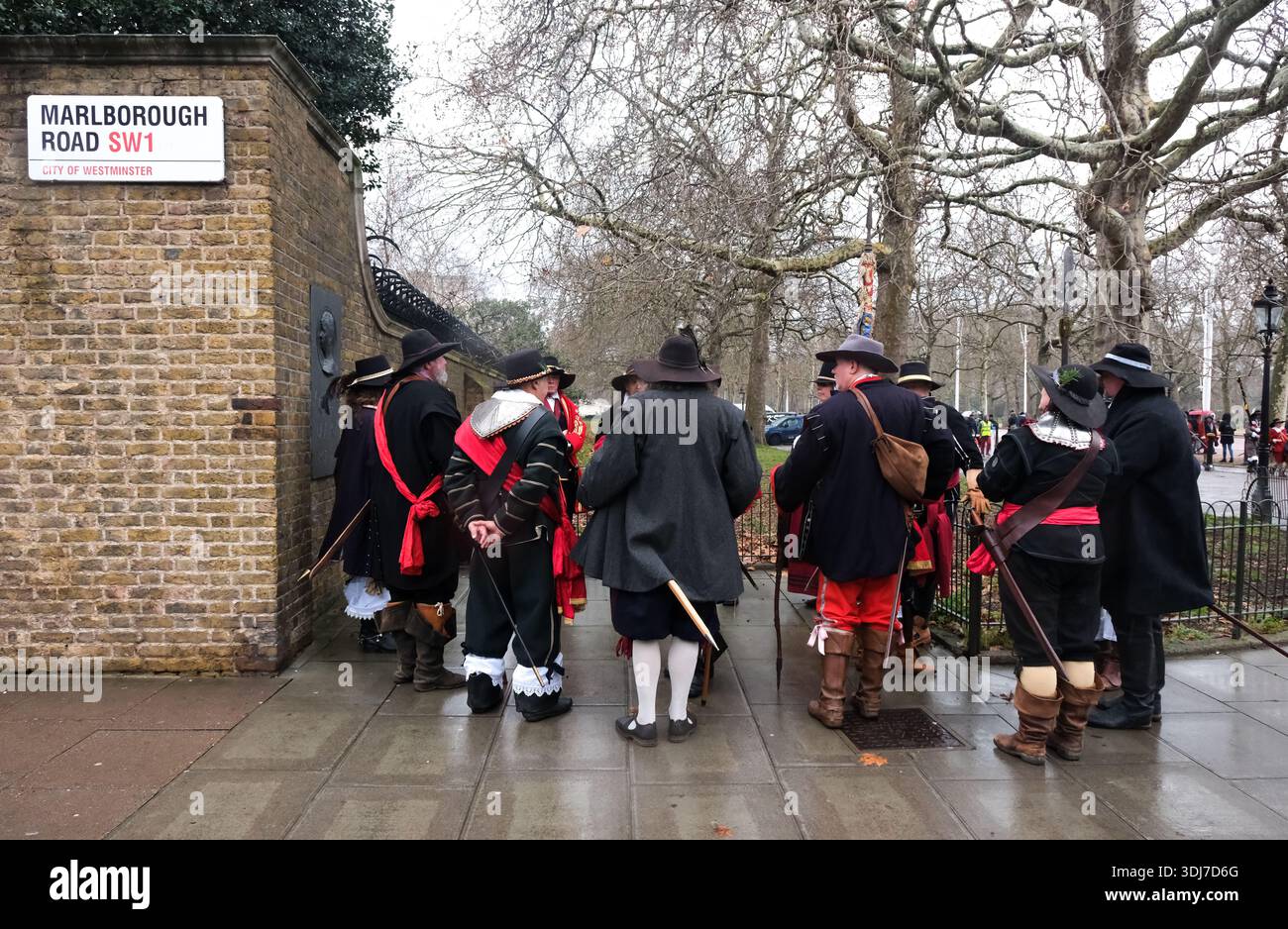 The Mall, London, UK. 25th Jan 2026. Members of The King's Army ...