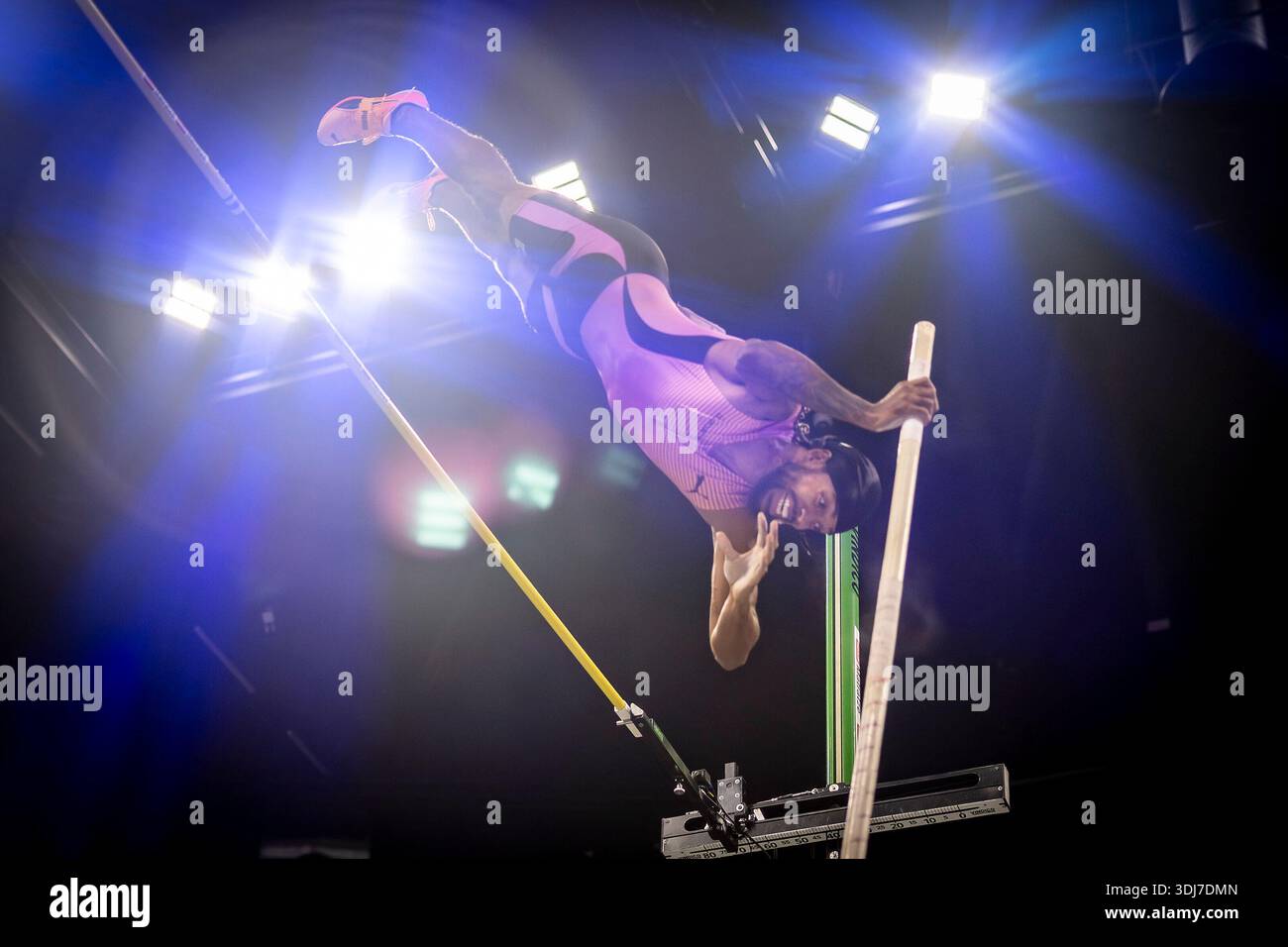 DUESSELDORF, GERMANY - JANUARY 24: Pole vaulter Bo Kanda Lita Baehre ...