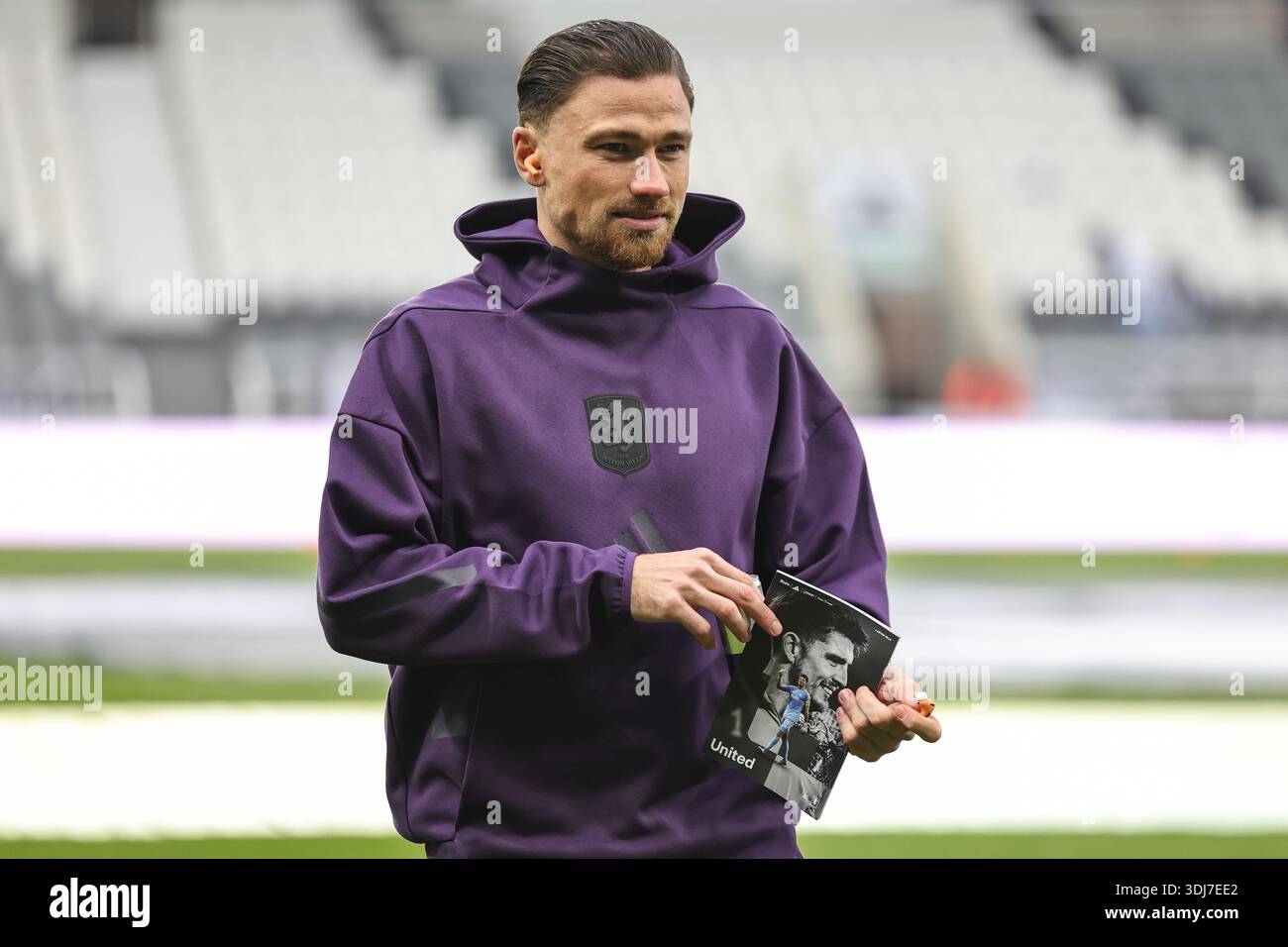 Matty Cash of Aston Villa arrives during the Premier League match ...