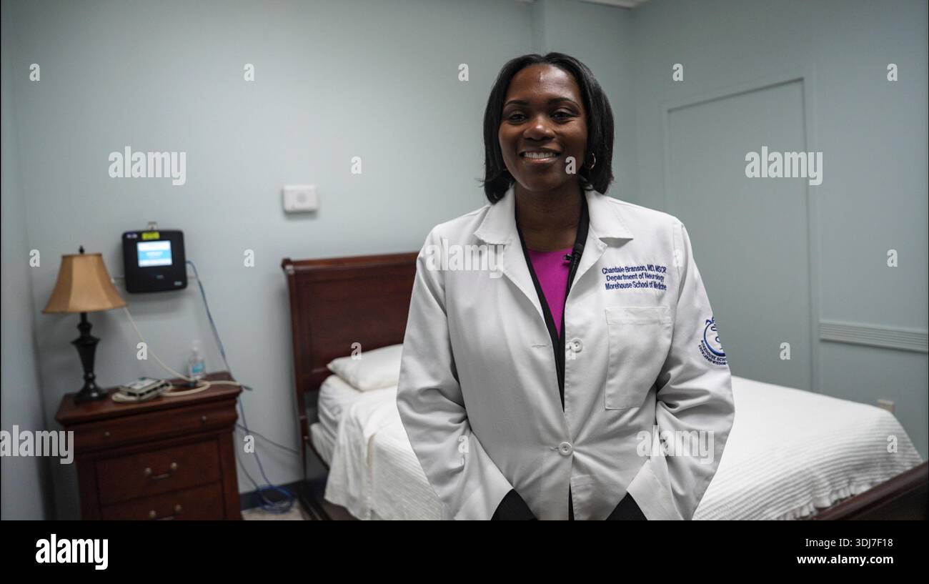 Dr. Chantale Branson, a sleep neurologist at the Morehouse School of ...