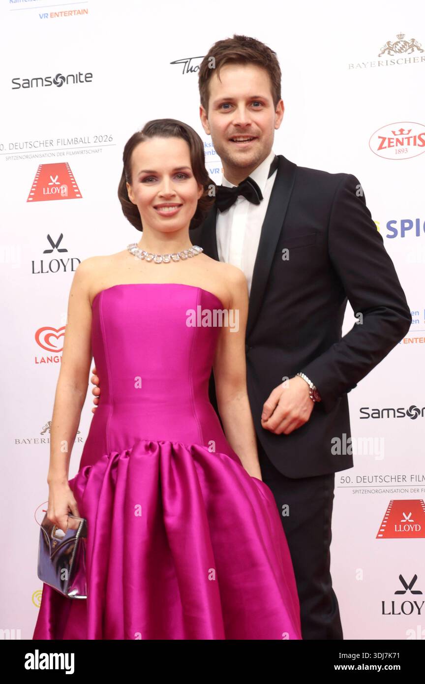 Darya Birnstiel und Philip Birnstiel beim 50. Deutschen Filmball 2026 ...