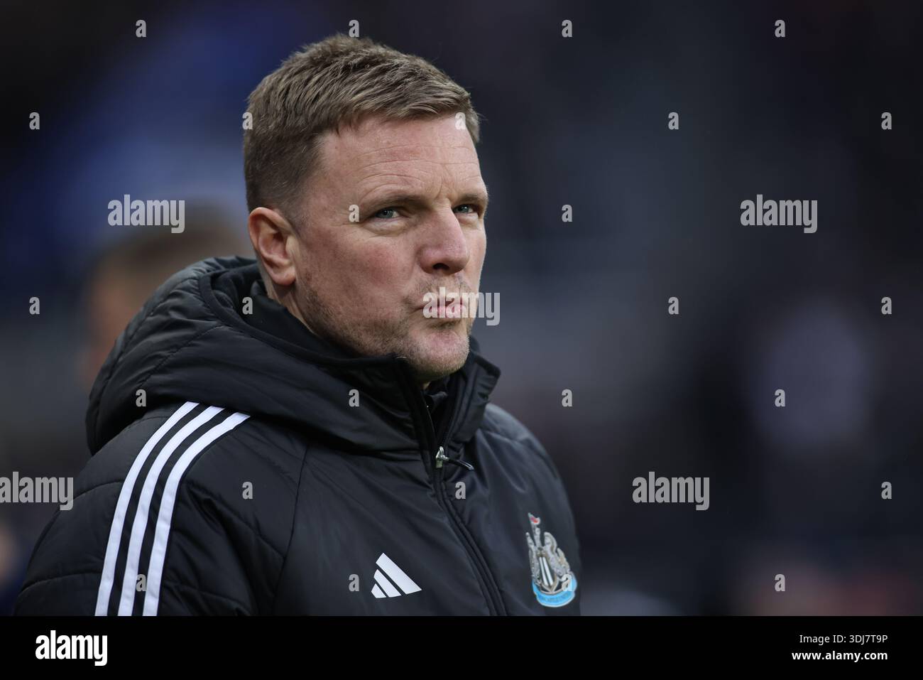 Eddie Howe, Manager of Newcastle United during the Premier League match ...