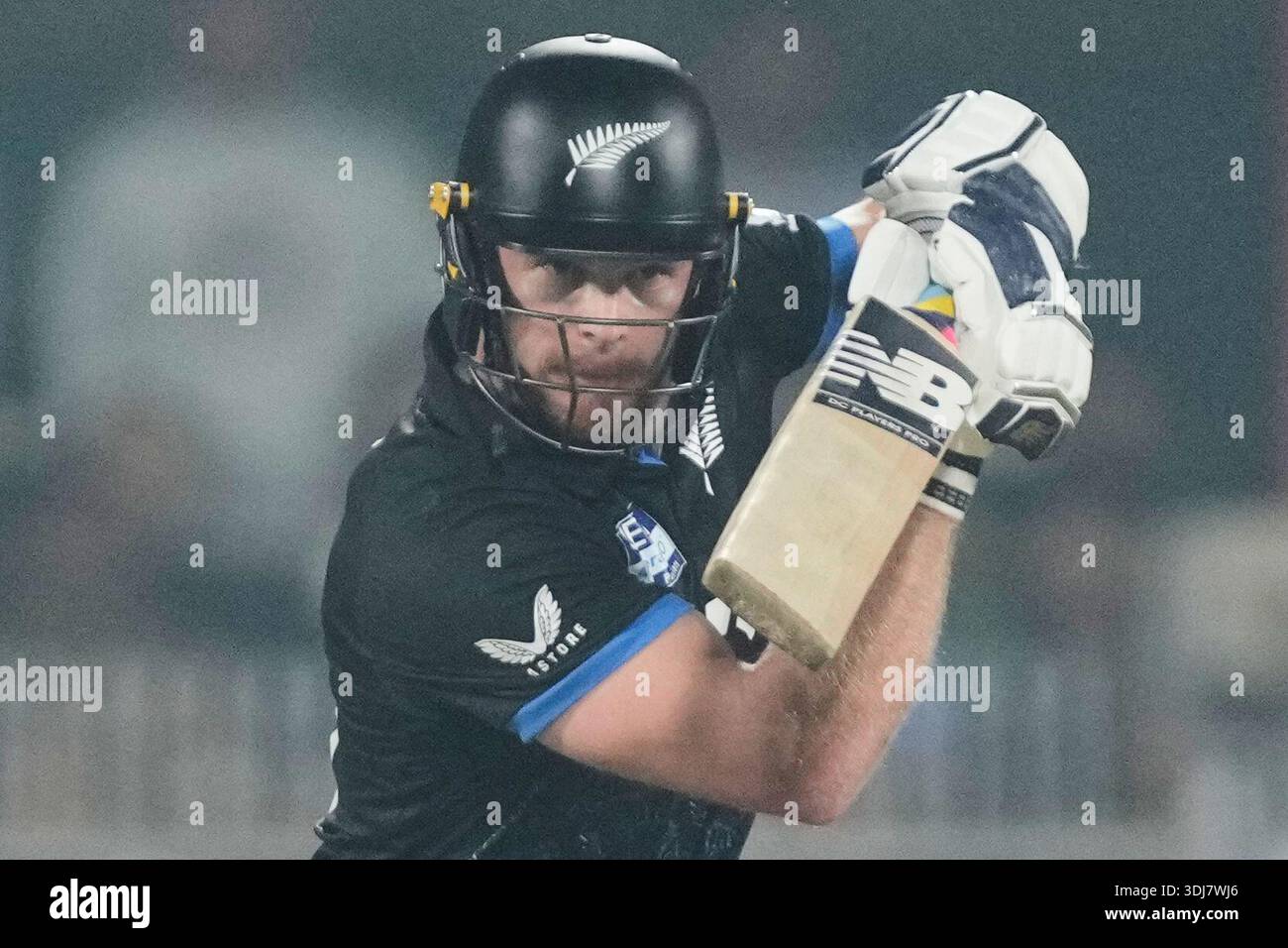 New Zealand's Glenn Phillips plays a shot during the third T20 cricket ...