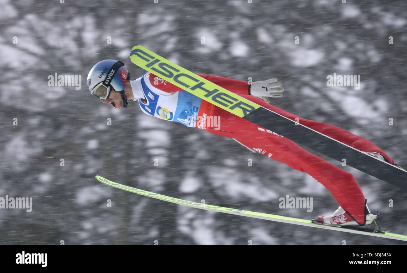 25 January 2026, Bavaria, Oberstdorf: Nordic skiing/ski jumping: World ...
