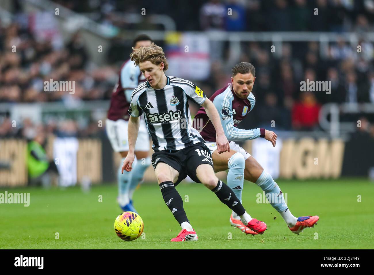Anthony Gordon Of Newcastle United in action during the Newcastle ...