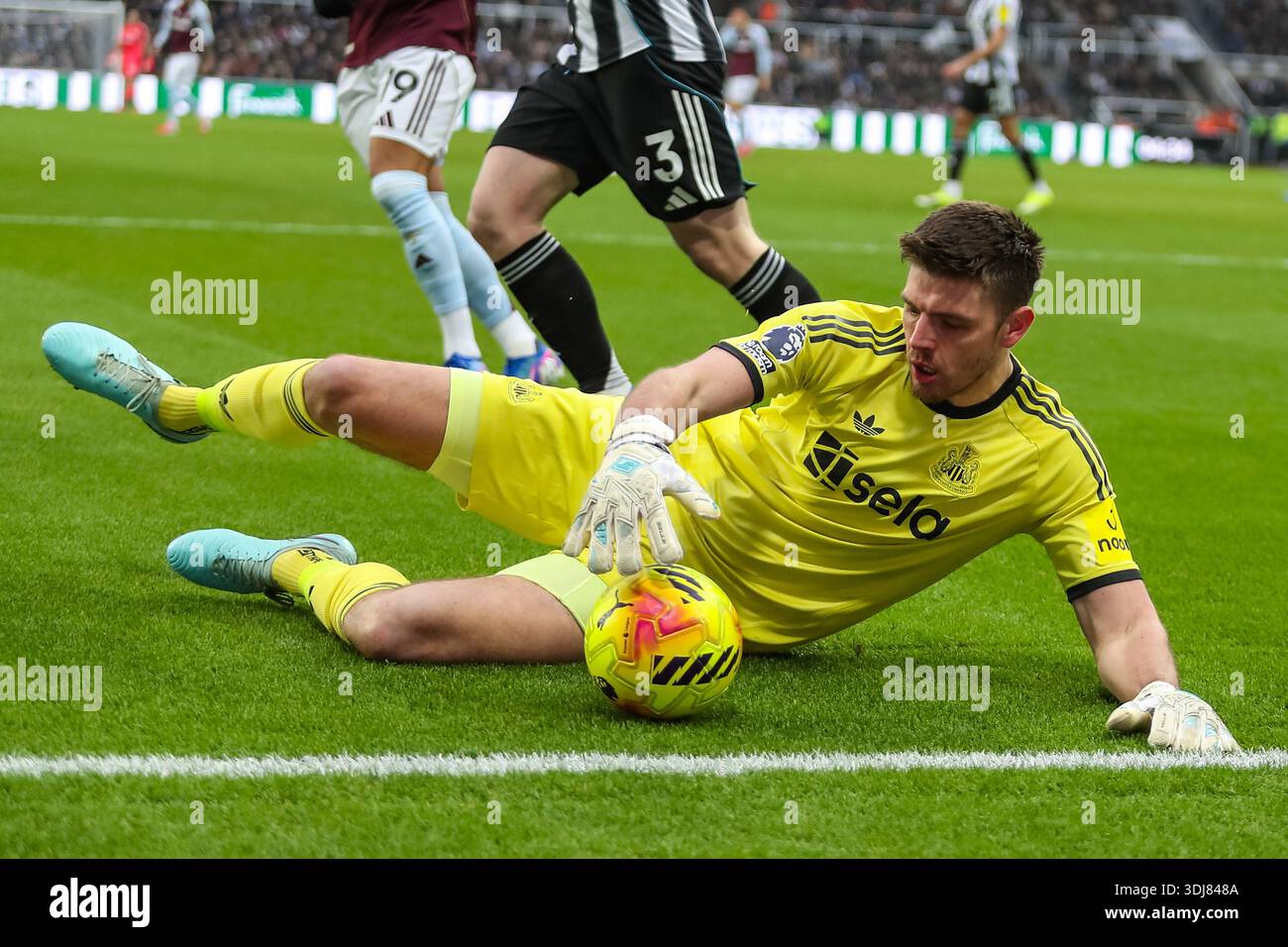 Nick Pope Of Newcastle United in action during the Newcastle United v ...
