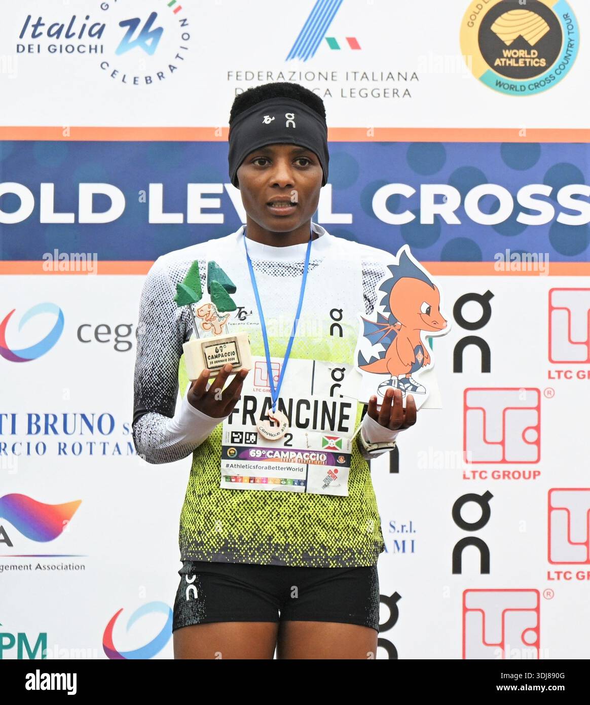 Milan, Italy Nadia Battocletti wins first place on the podium of the ...