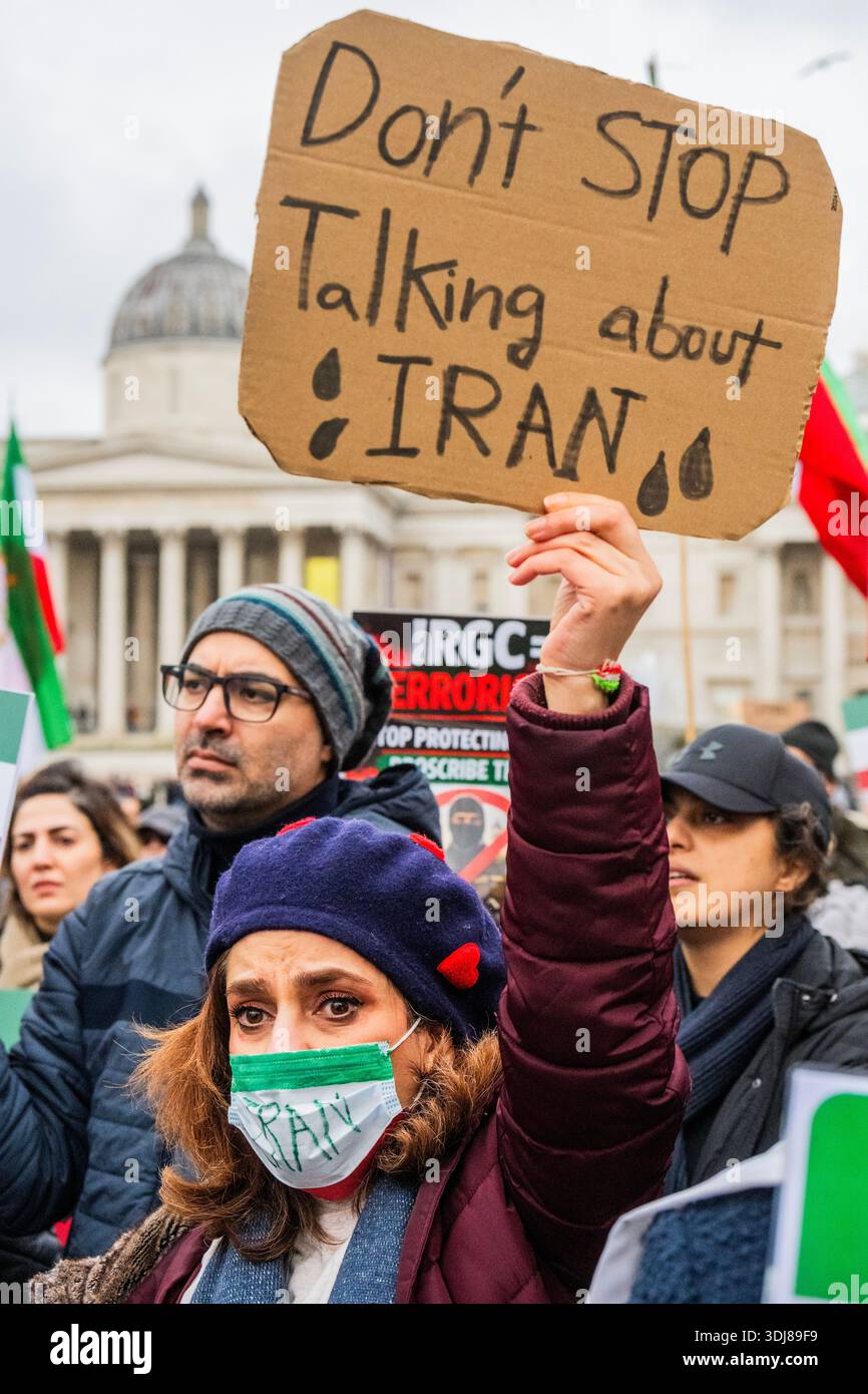 London, UK. 25 Jan 2026. Anti Iran Protest, London. Credit: Guy Bell ...