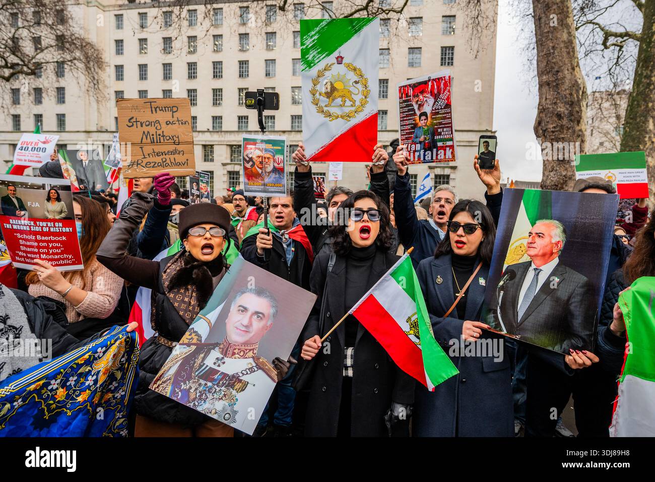London, UK. 25 Jan 2026. Anti Iran Protest, London. Credit: Guy Bell ...
