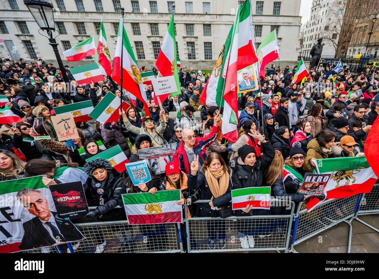 London, UK. 25 Jan 2026. Anti Iran Protest, London. Credit: Guy Bell ...
