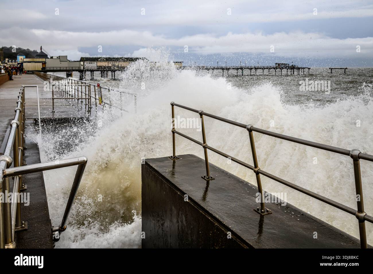 Teignmouth, UK. 25 Jan 2026. Storm Ingrid continues to batter the ...