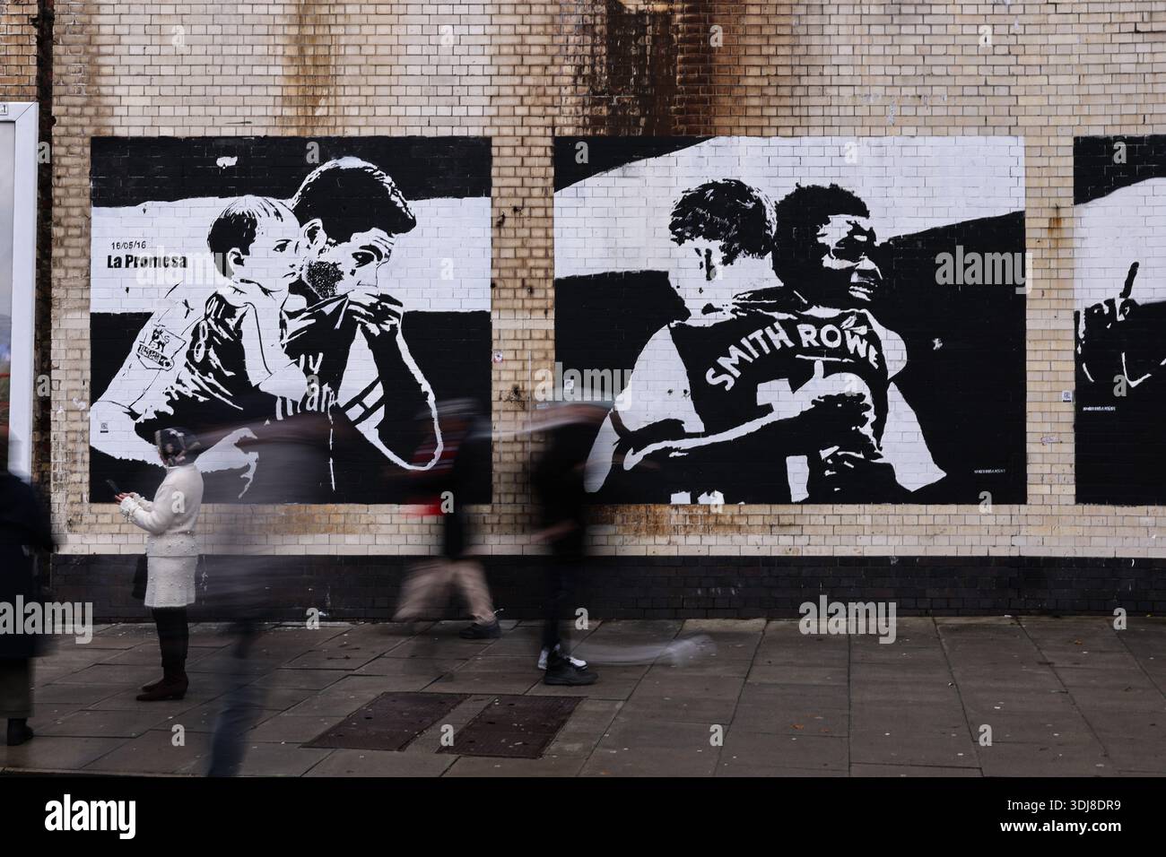 London, England, 25th January 2026. Arsenal themed murals outside of ...
