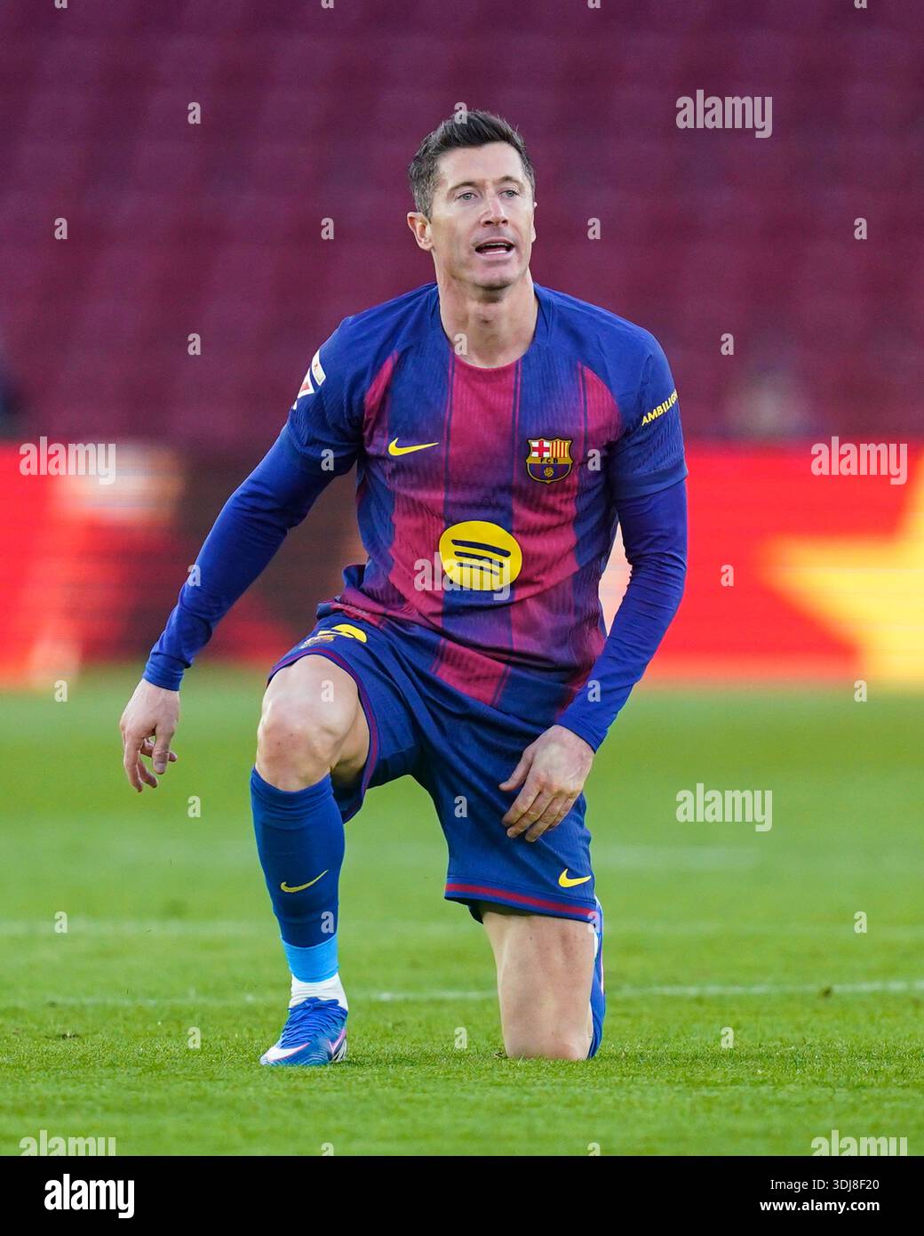 Robert Lewandowski of FC Barcelona during the La Liga EA Sports match ...