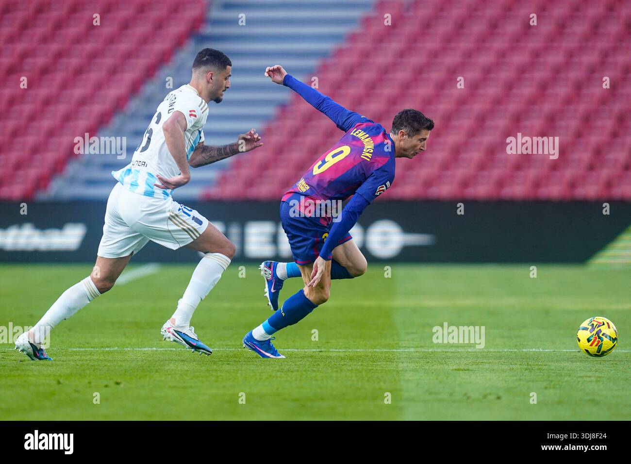 Robert Lewandowski of FC Barcelona during the La Liga EA Sports match ...