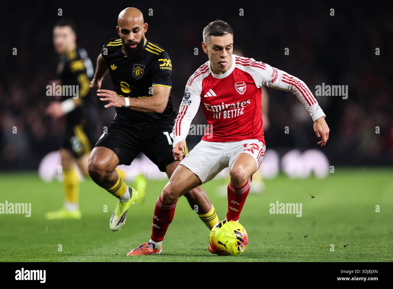 London, England, 25th January 2026. Leandro Trossard of Arsenal goes ...
