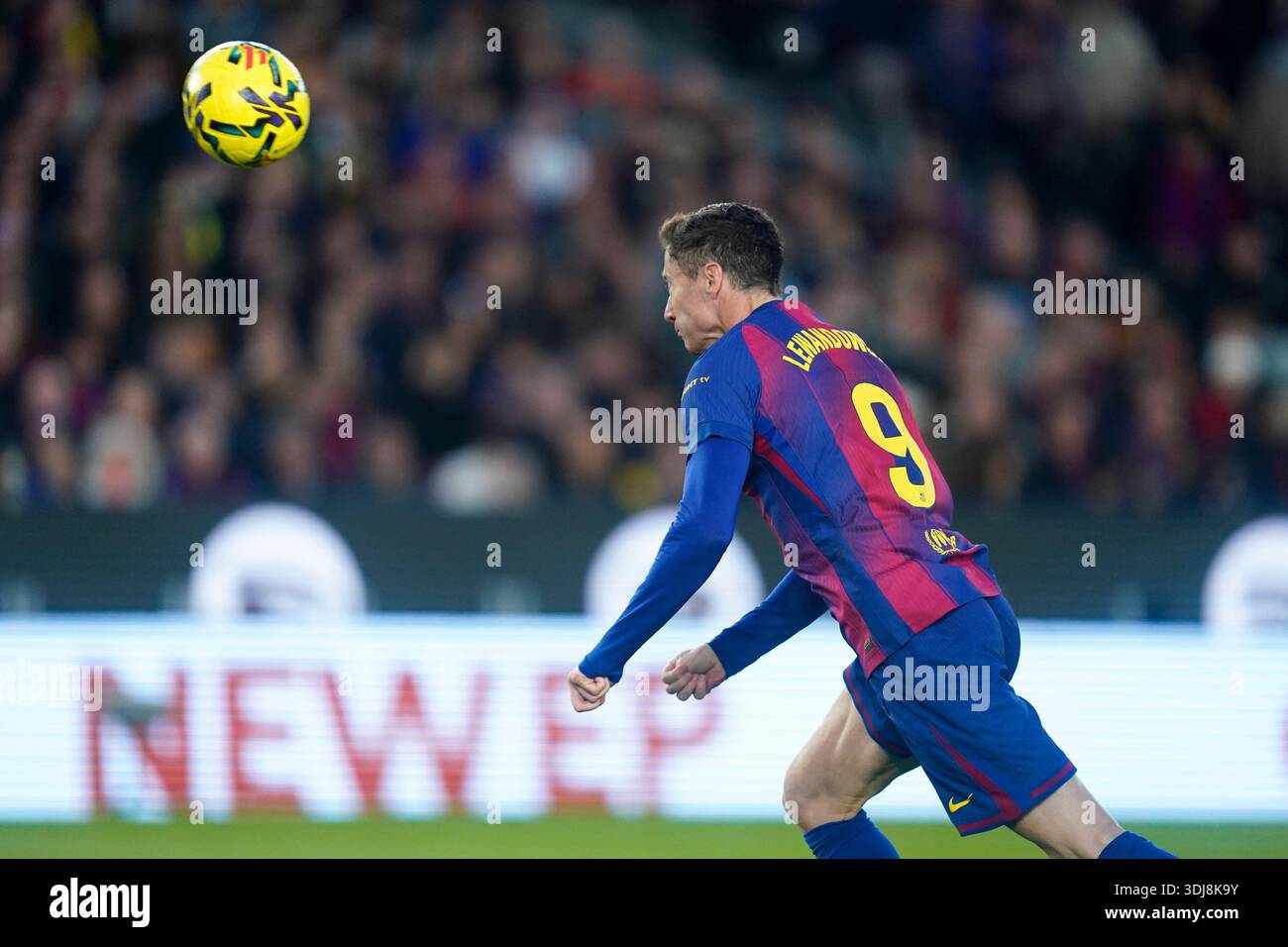 Robert Lewandowski of FC Barcelona during the La Liga EA Sports match ...
