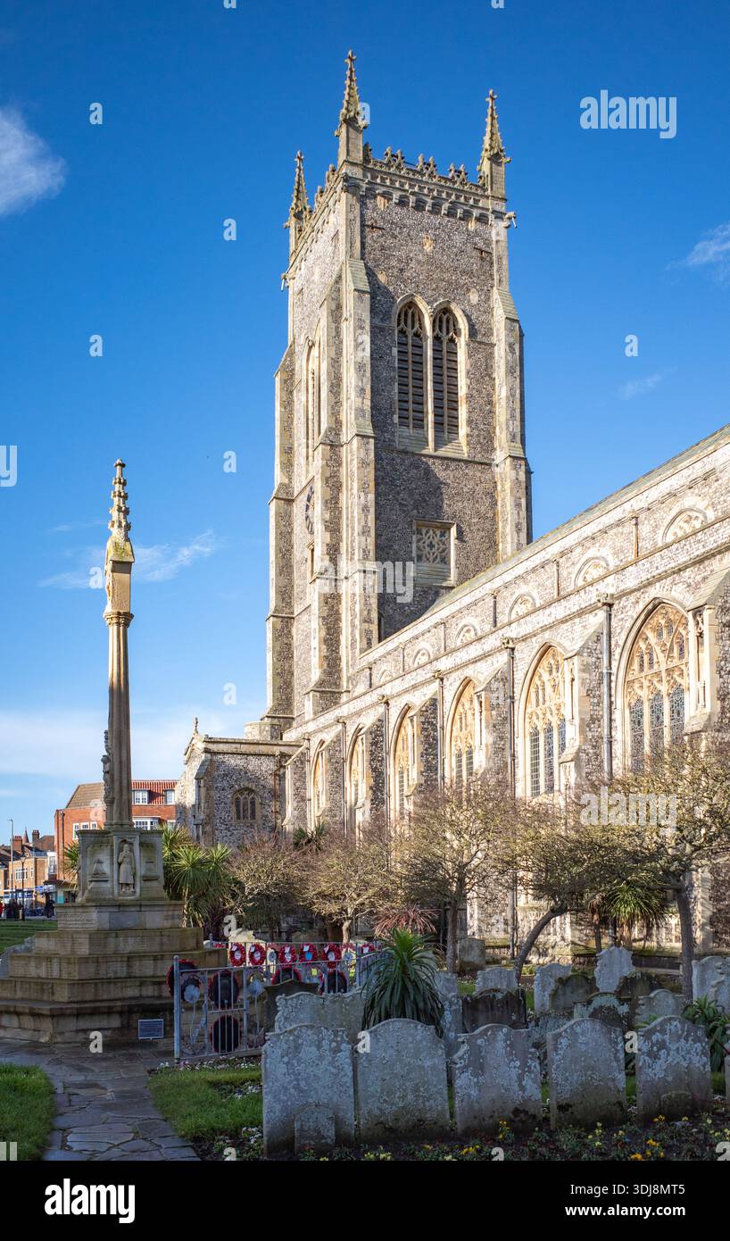 Perpendicular gothic style church in the centre of Cromer on the North ...