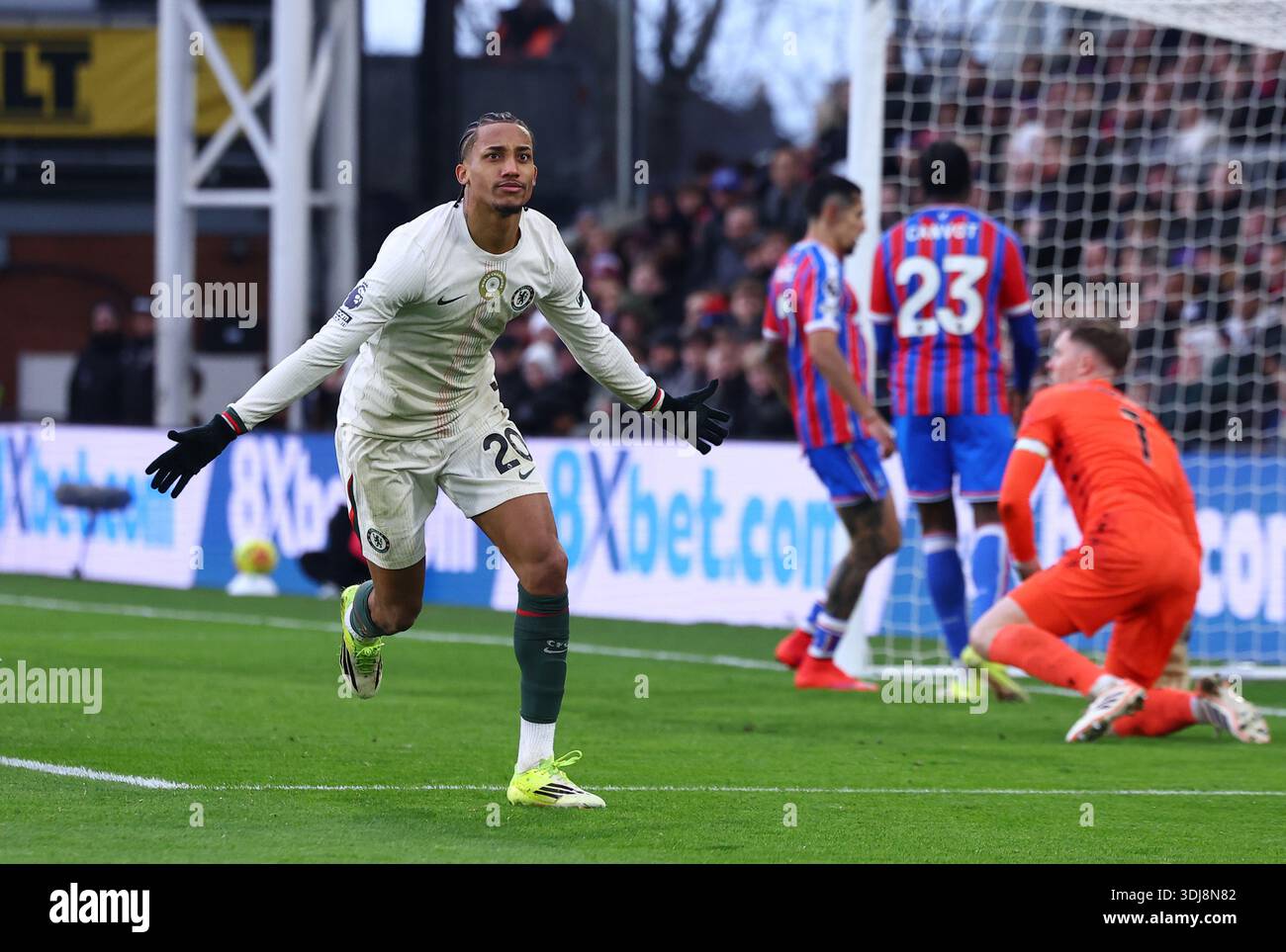 London, England, 25th January 2026. Joao Pedro of Chelsea celebrates ...