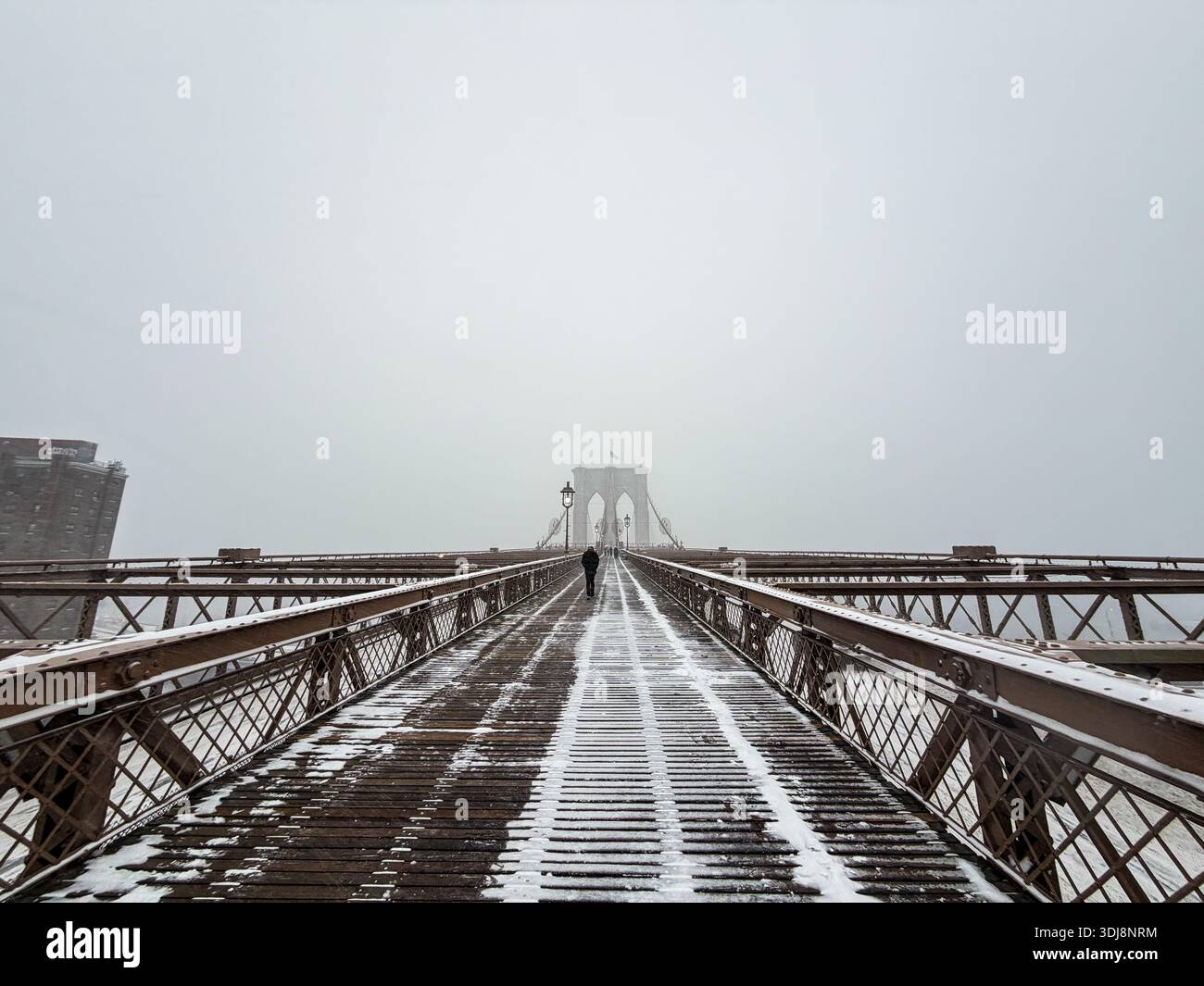 New York, United States. 25th January, 2026. Brooklyn Bridge is seen ...