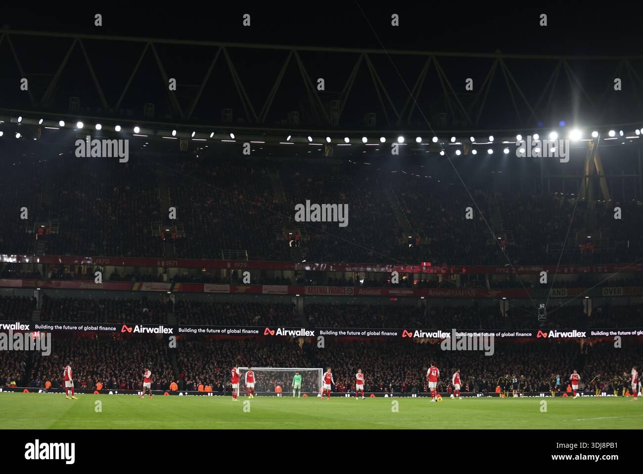 Arsenal dejection after the first Man Utd goal (1-1) at the Arsenal v ...