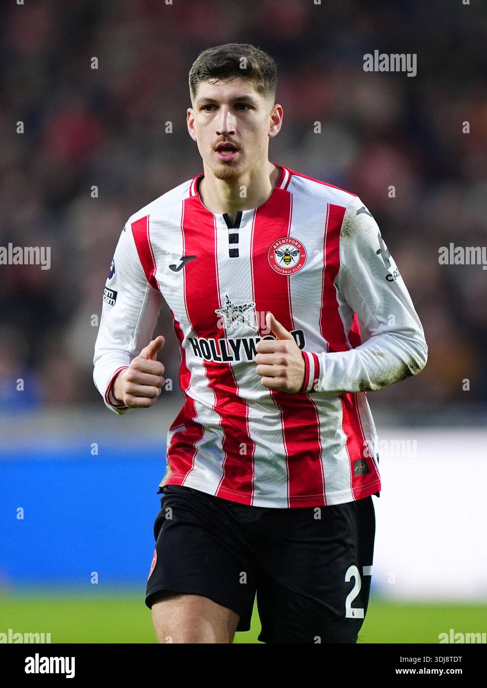 Brentford's Vitaly Janelt during the Premier League match at the Gtech ...